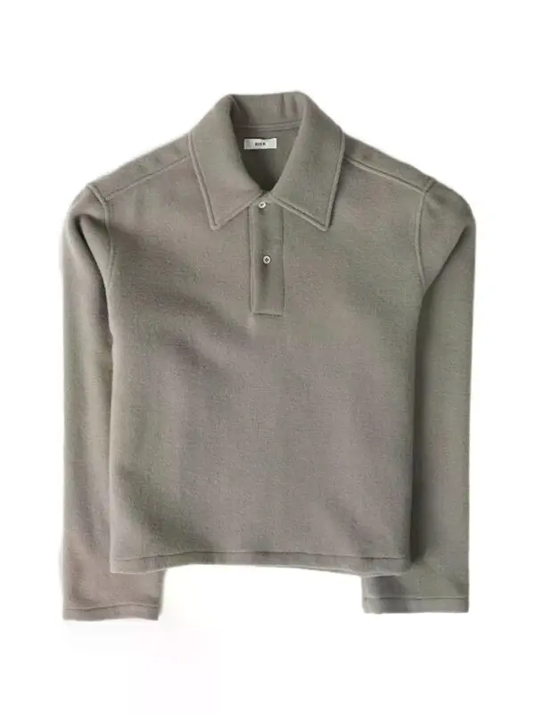 RIER Fog Fleece Polo Shirt - Grey