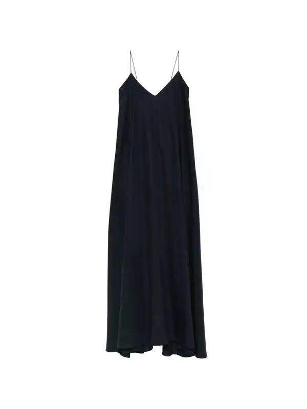 ELEH V-neck Strap Maxi Dress - Blue
