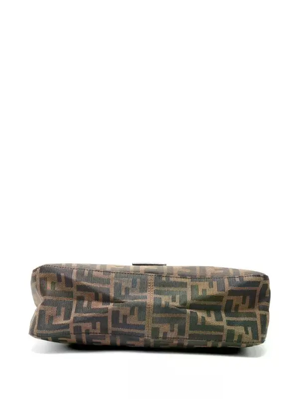 Fendi 1990s Zucca Canvas Shoulder Bag - Neutrals