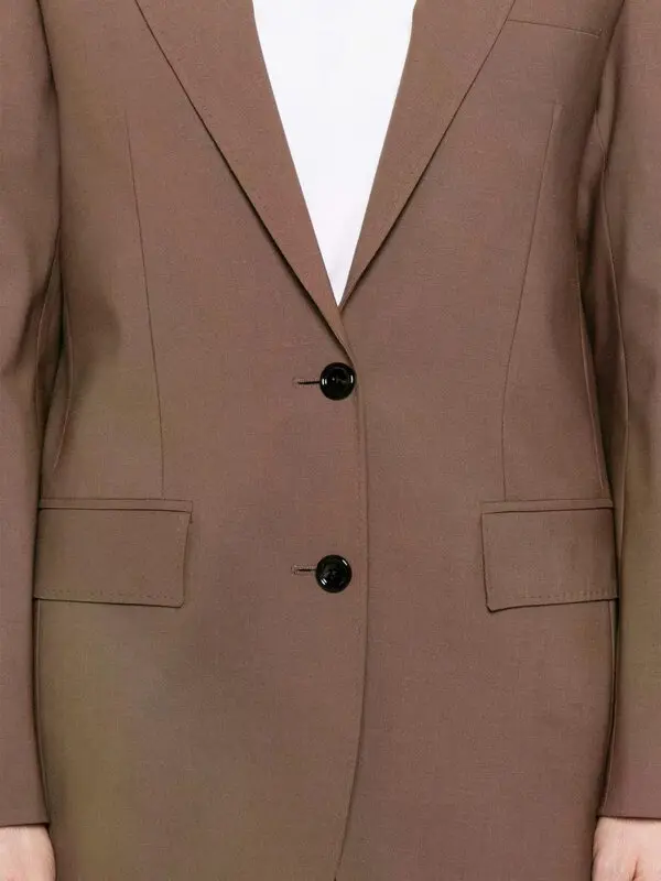 LARDINI Button-fastening Flap-pocket Blazer - Brown