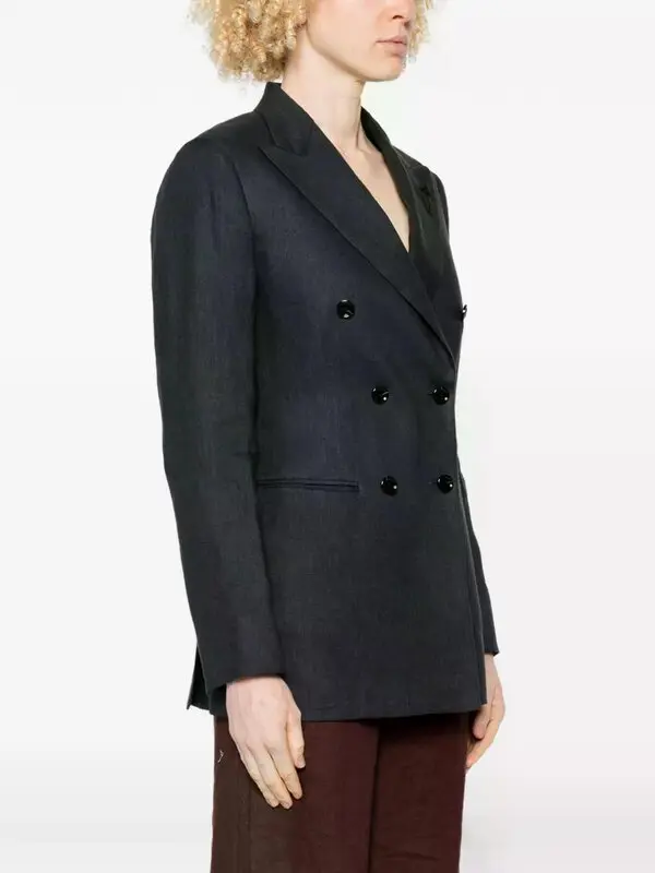 LARDINI Double-breasted Blazer - Blue