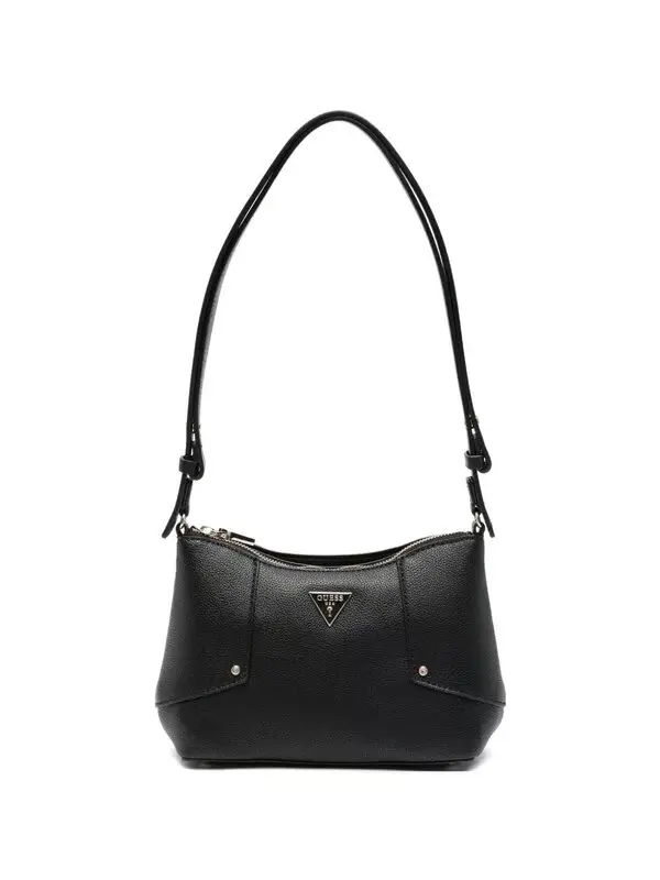 Guess Logo-plaque Shoulder Bag - Black