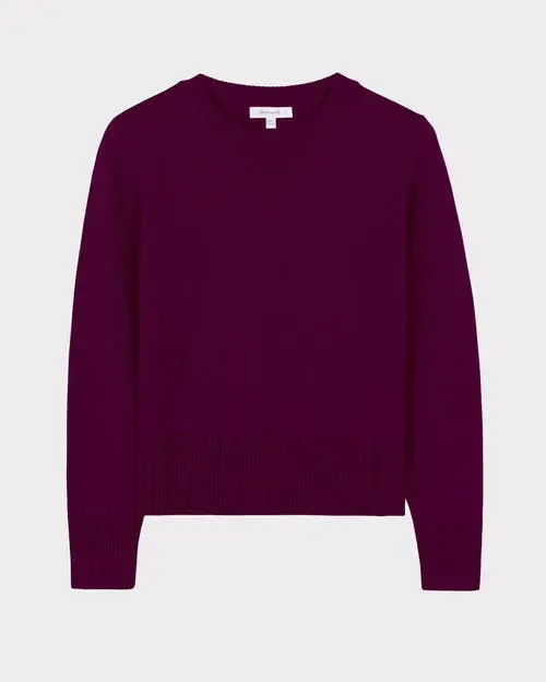 KETTLEWELL Minna Long Sleeve Crew Neck Sweater - Beetroot