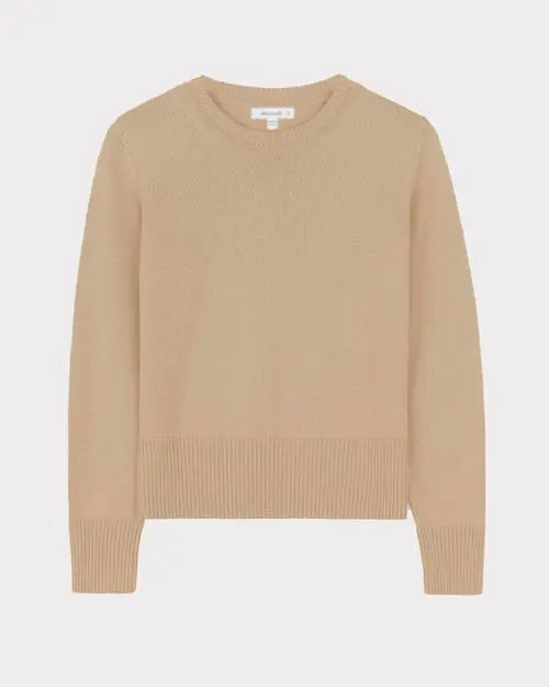 KETTLEWELL Minna Long Sleeve Crew Neck Sweater - Soft Camel