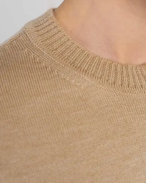 KETTLEWELL Minna Long Sleeve Crew Neck Sweater - Soft Camel