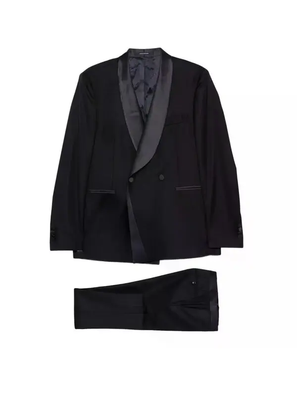 Tagliatore Double-breasted Suit - Black