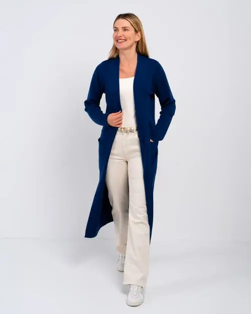 KETTLEWELL Seraphina Longline Cardigan - Bright Navy