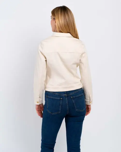 KETTLEWELL Darla Denim Jacket - Cream