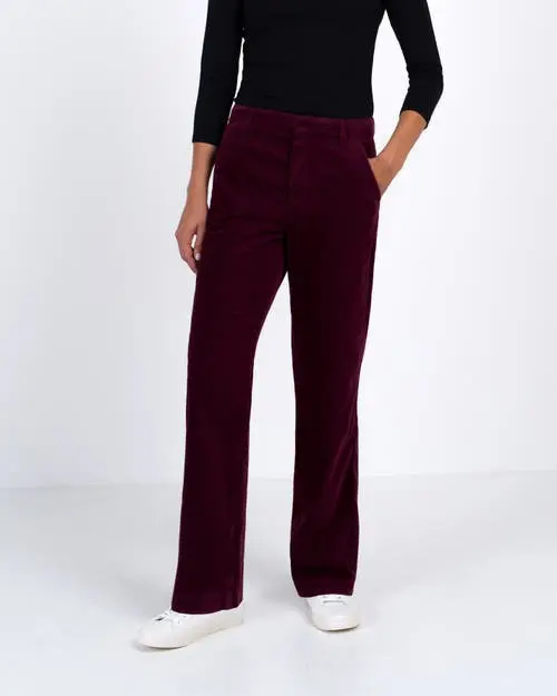 KETTLEWELL Jamie Cord Straight Pants - Cassis