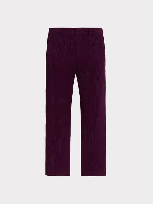 KETTLEWELL Jamie Cord Straight Pants - Cassis