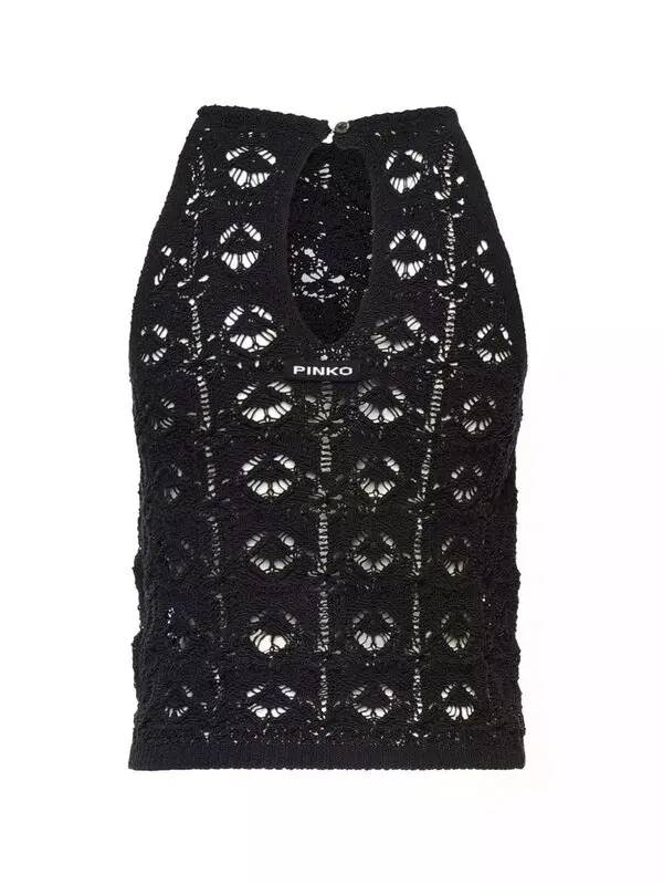 Pinko Crochet Knit Tank Top