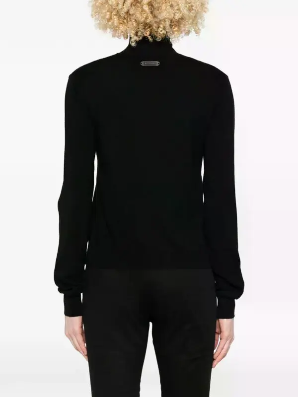 Moschino Buttoned Turtleneck Cardigan