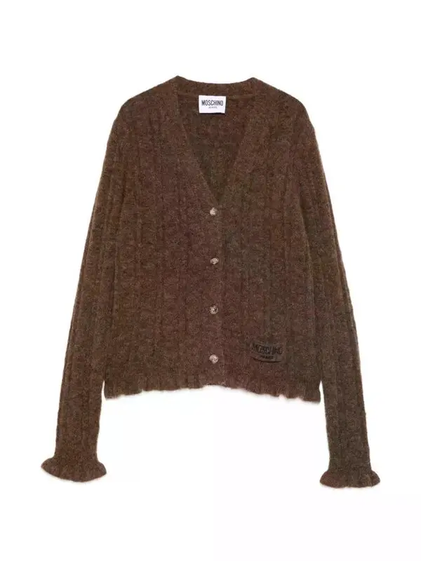 Moschino Buttoned Cardigan - Brown