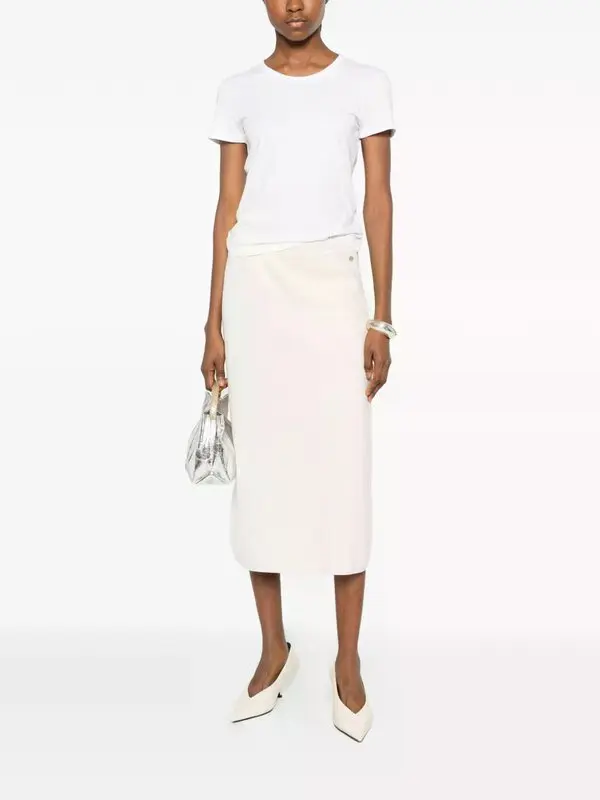 MARCCAIN Button-detail Midi Skirt