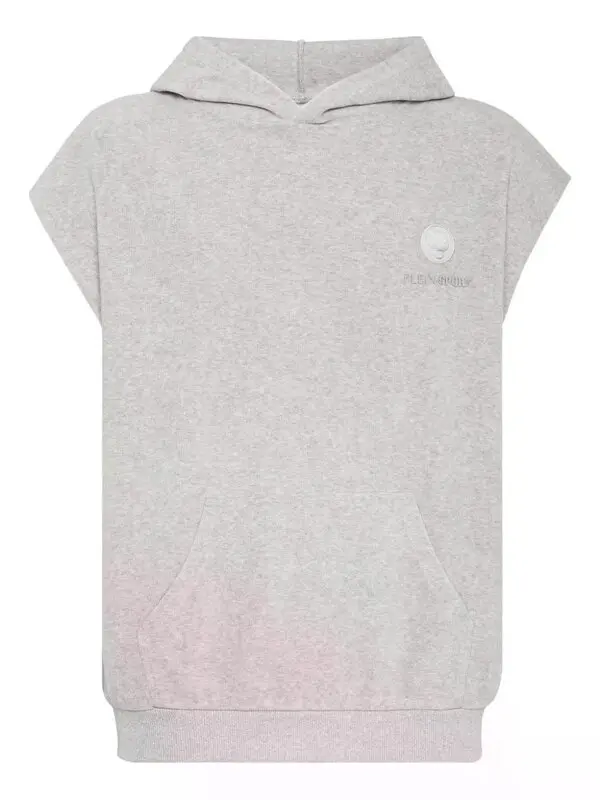 PLEIN SPORT Logo-patch Sleeveless Hoodie