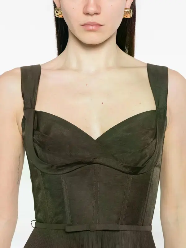 Zimmermann Pleated Draped Midi Dress