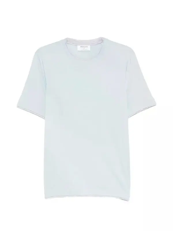 GRAN SASSO Trim-detail T-shirt - Blue