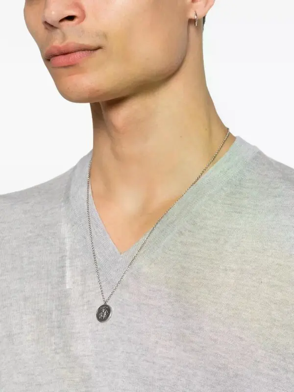 GRAN SASSO V-neck Long Sleeve Sweater - Grey