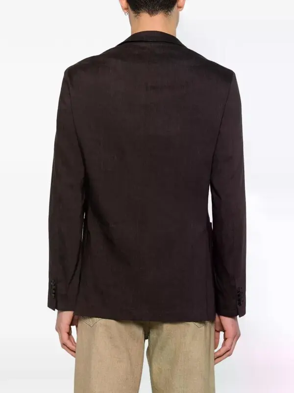 BOSS Buttoned Patch-pocket Blazer - Brown