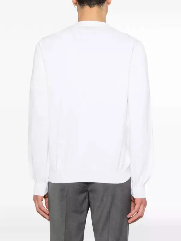 GRAN SASSO Button-fastening V-neck Cardigan - White