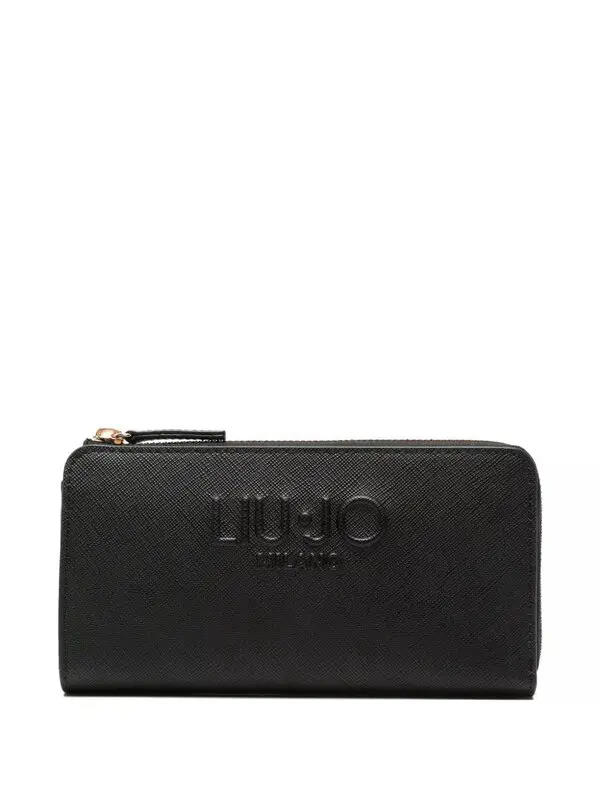 Liu Jo Logo-detail Zipped Wallet - Black