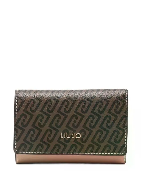 Liu Jo Monogram Leather Wallet - Neutrals