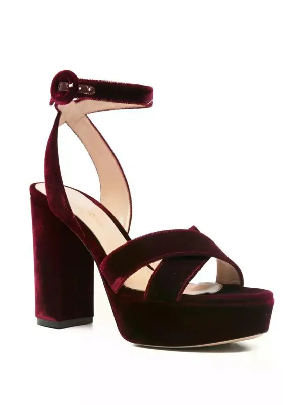 GIANVITO ROSSI Criss-cross Strap Heeled Sandals