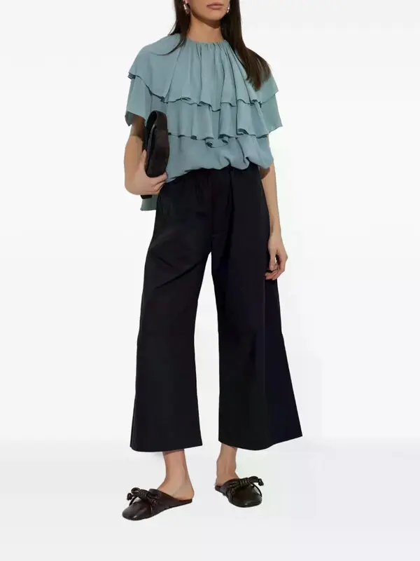 BY MALENE BIRGER Nina Ruffled Blouse - Blue