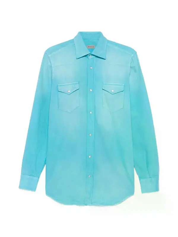SARTORIO NAPOLI Texas Flap-pocket Shirt - Blue
