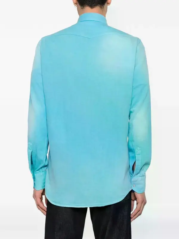 SARTORIO NAPOLI Texas Flap-pocket Shirt - Blue