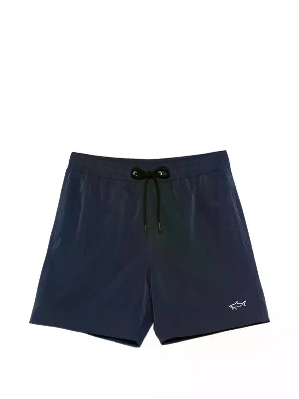 Paul & Shark Drawstring Logo Swim Shorts - Blue