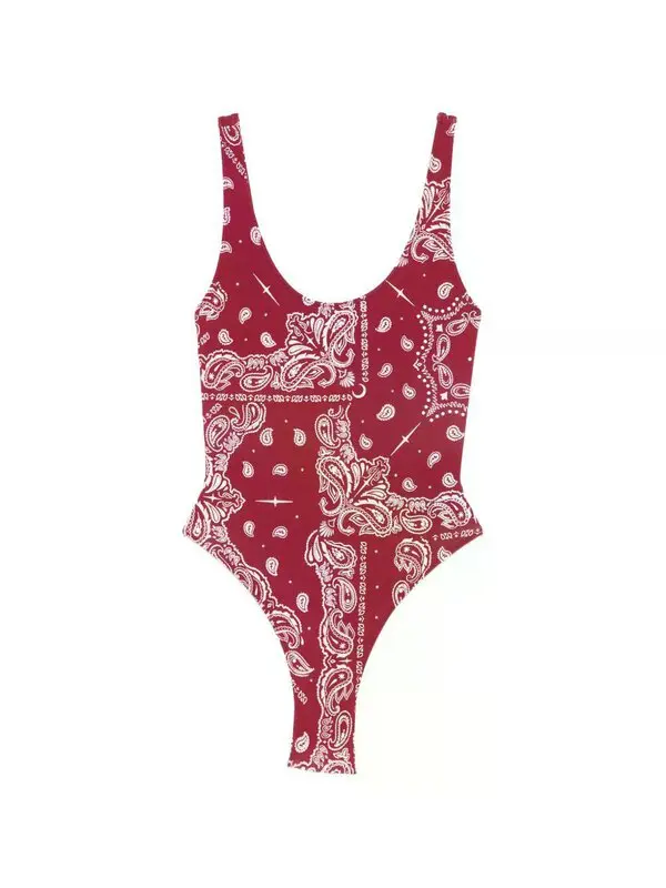 VENUJA Bandana-print Swimsuit - Red