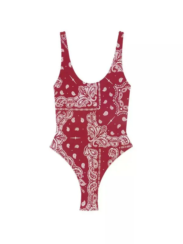 VENUJA Bandana-print Swimsuit - Red