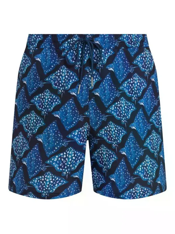 LYGIA & NANNY Printed Swim Shorts - Blue