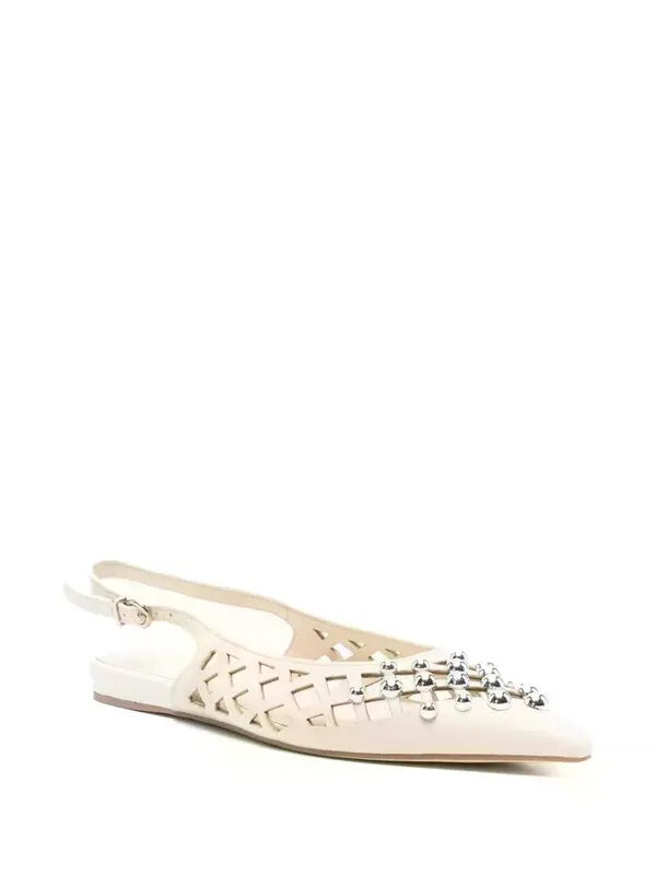APEPAZZA Petal-embellished Ballet Flats