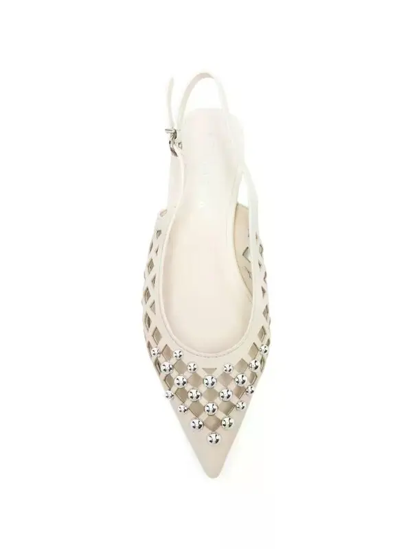 APEPAZZA Petal-embellished Ballet Flats