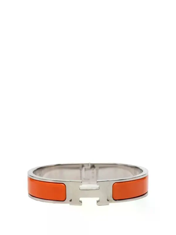 Hermès 2010-2025 Narrow Enamel Clic H Bracelet Pm - Orange