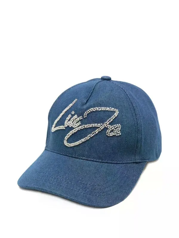 Liu Jo Bead-embellished Logo Baseball Cap - Blue