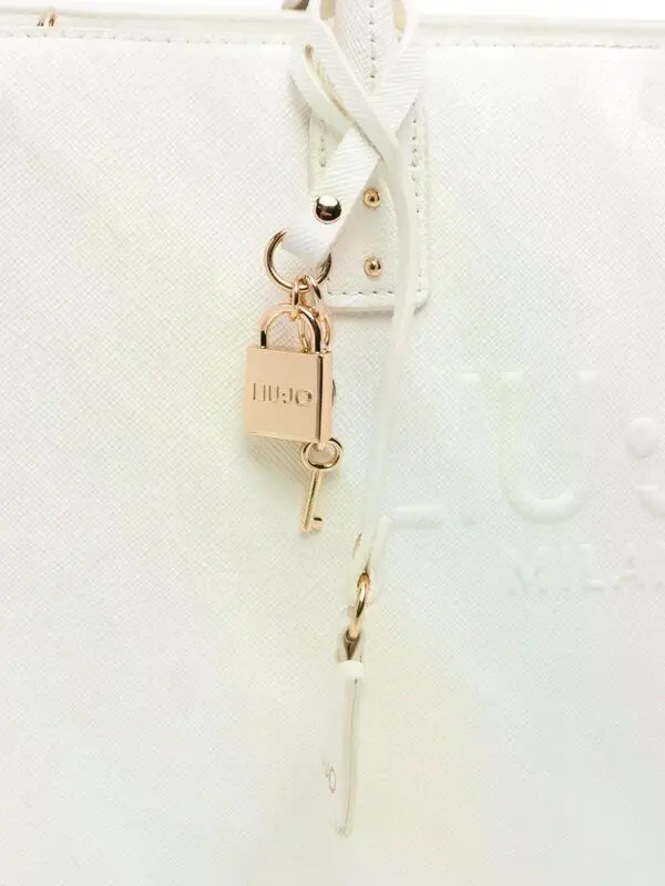 Liu Jo Logo-embossed Padlock Tote - White