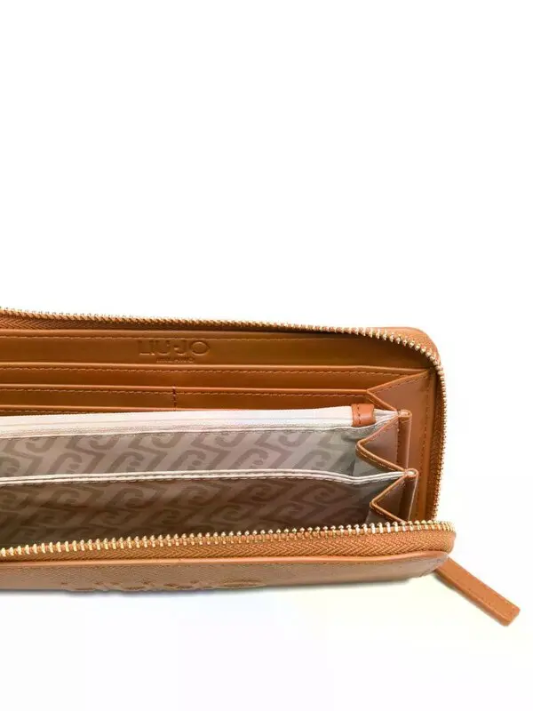 Liu Jo Logo-embossed Zipped Wallet - Brown