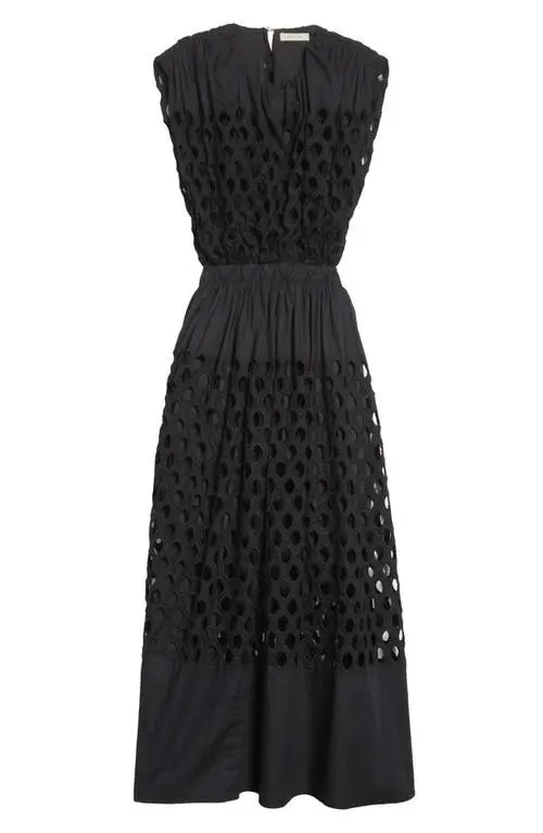 DIOTIMA Peplos Cotton Eyelet Dress