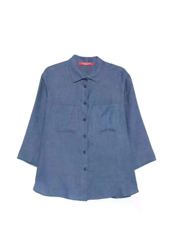 Marina Rinaldi Buttoned Shirt - Blue
