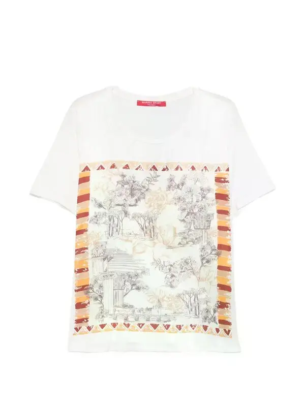 Marina Rinaldi Patterned T-shirt - White