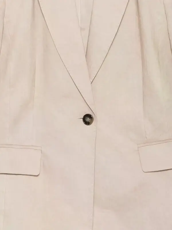 Marina Rinaldi Buttoned Blazer - Neutrals