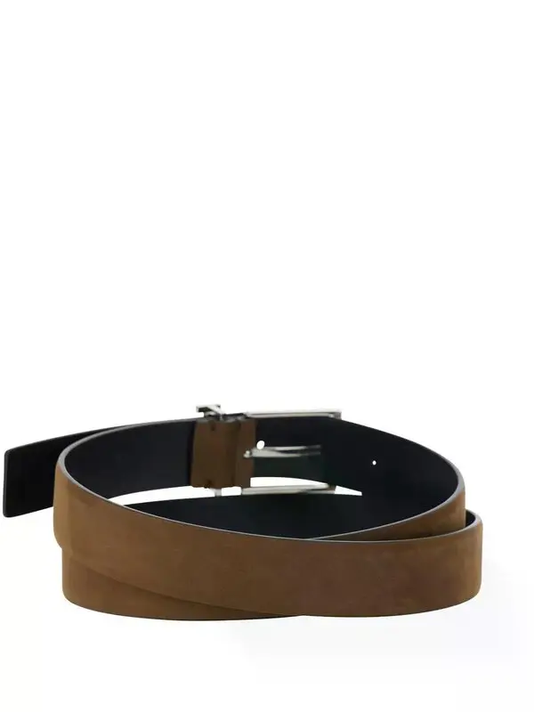 TOM FORD T Buckle Leather Belt - Brown