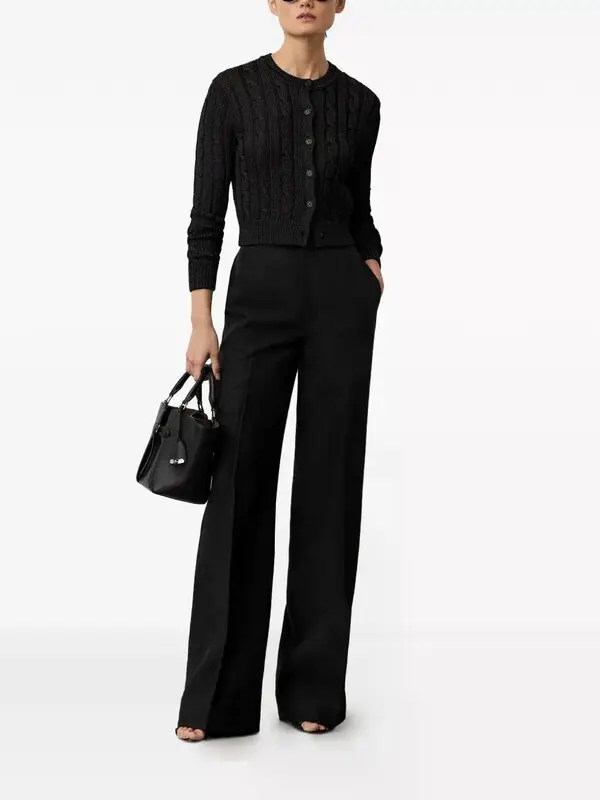 Ralph Lauren Dean Leg Crease Trousers - Black