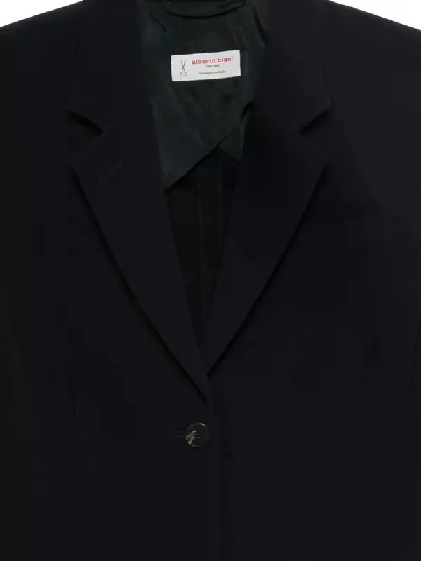 Alberto Biani Classic Lapel Patch-pocket Blazer - Blue
