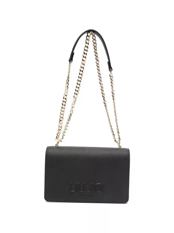 Liu Jo Medium Embossed-logo Cross Body Bag - Black