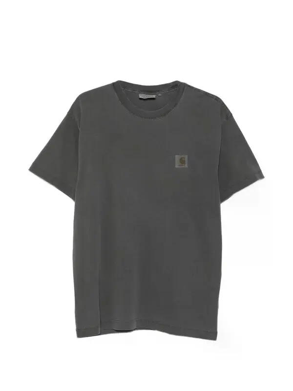 Carhartt Work In Progress S/s Nelson Square-logo T-shirt - Grey