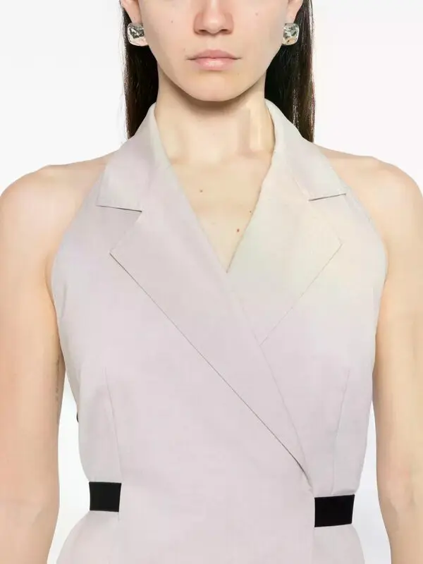 Max Mara Flap-pockets Midi Dress - Neutrals
